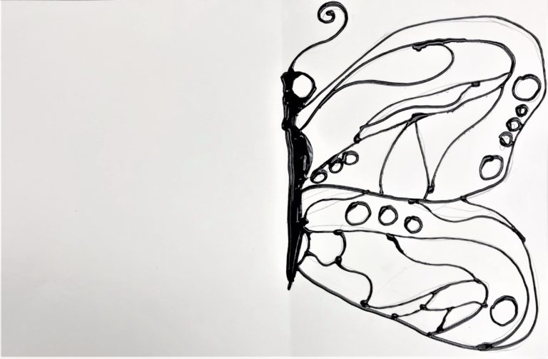 Monarch Butterfly Art Lesson for kids - Leah Newton Art