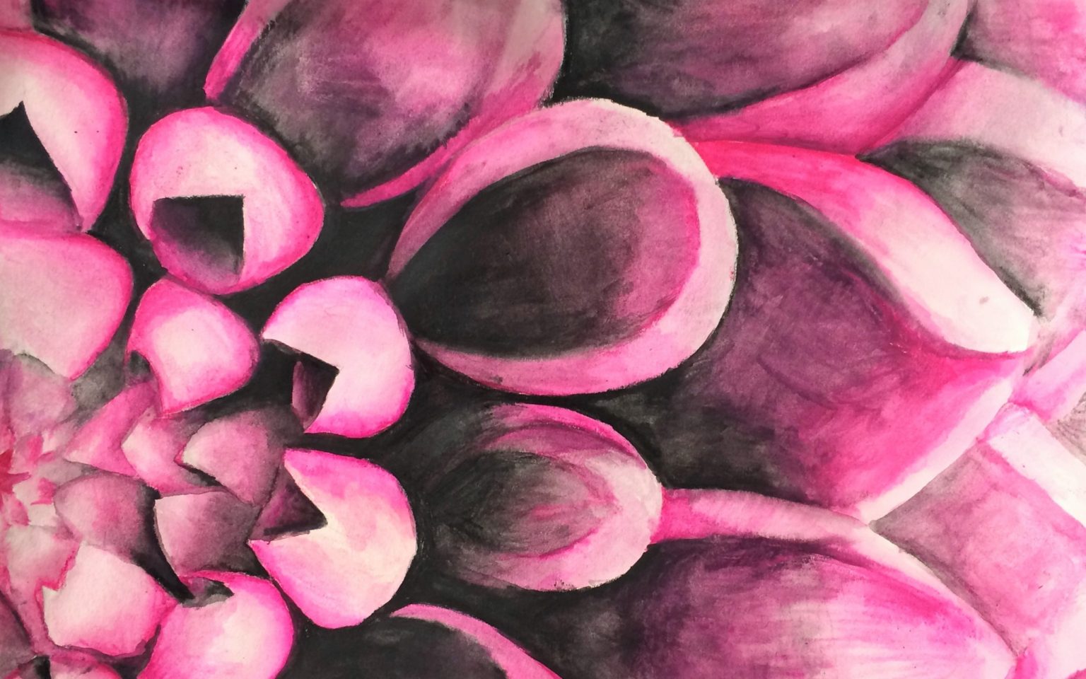 O'Keeffe Inspired Close Ups lesson for kids - Leah Newton Art