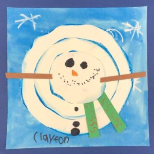 Snowman Perspective Art Lesson - Leah Newton Art