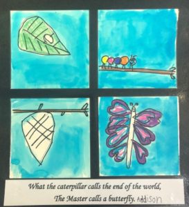 Butterfly Life Cycle Art Lesson for K-2 kids - Leah Newton Art