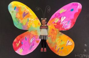 Butterfly Cutie Art Lesson for Kids - Leah Newton Art